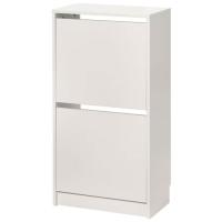 Обувной шкаф Ikea Bissa 2 93см x 49см x 28см/ ЛДСП/ White | ENTER.ONLINE